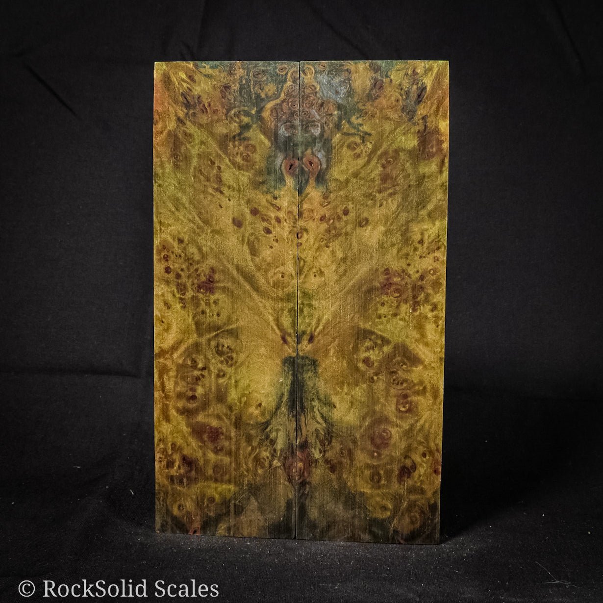 #2169 - Triple Dye Maple Burl - RockSolid Scales – Grip-Tec™