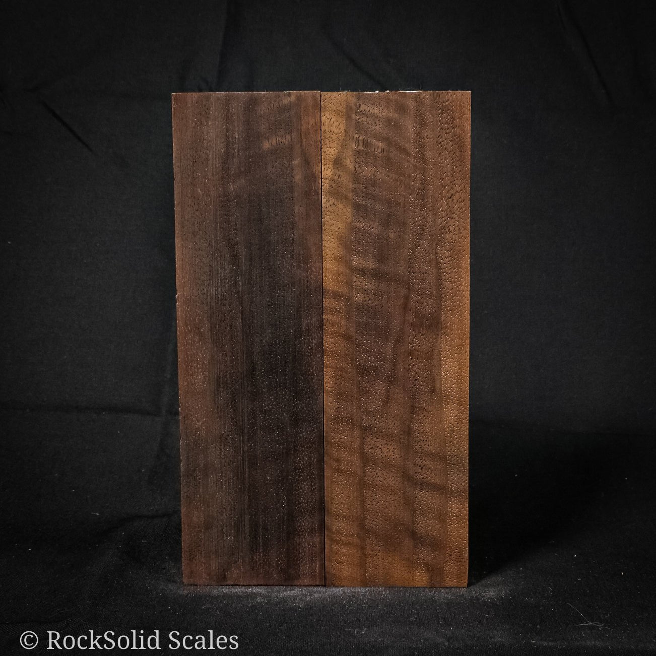 #2187 - Curly Bastogne Walnut - RockSolid Scales – Grip-Tec™