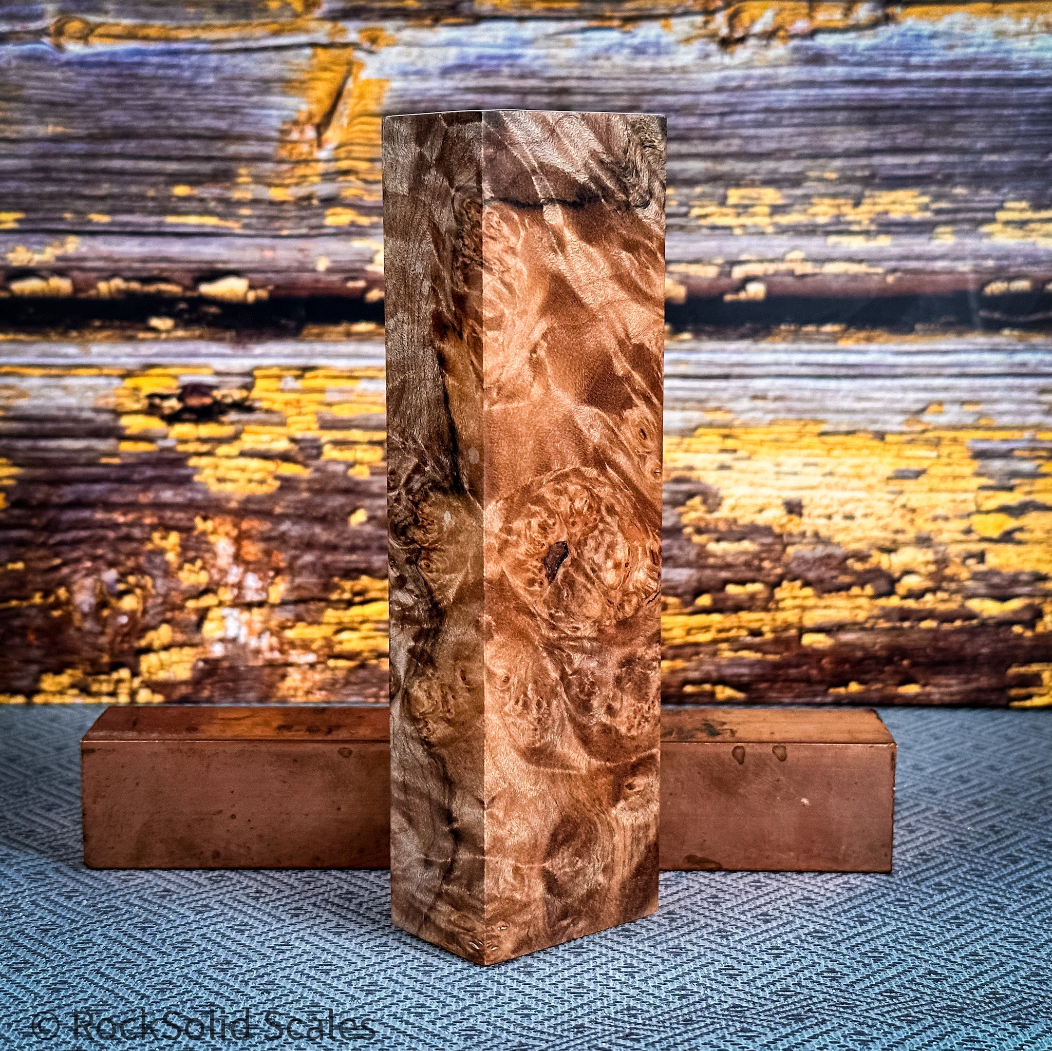 #2331 - Spalted Maple Burl Block - RockSolid Scales – Grip-Tec™