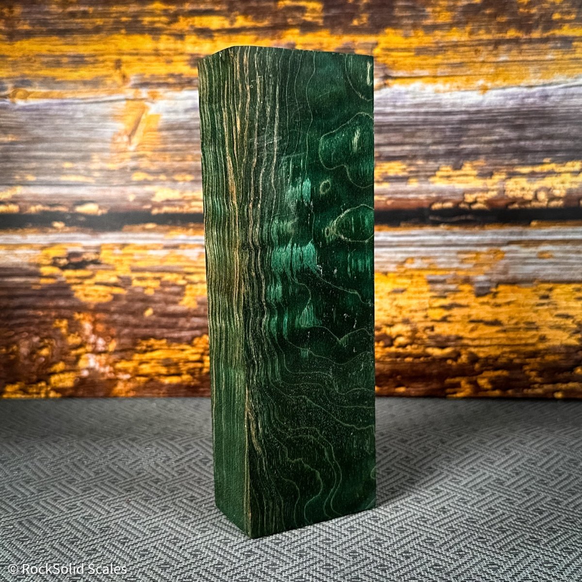 #2404 - Turquoise Quilted Maple Block - Bargain Bin - RockSolid Scales ...