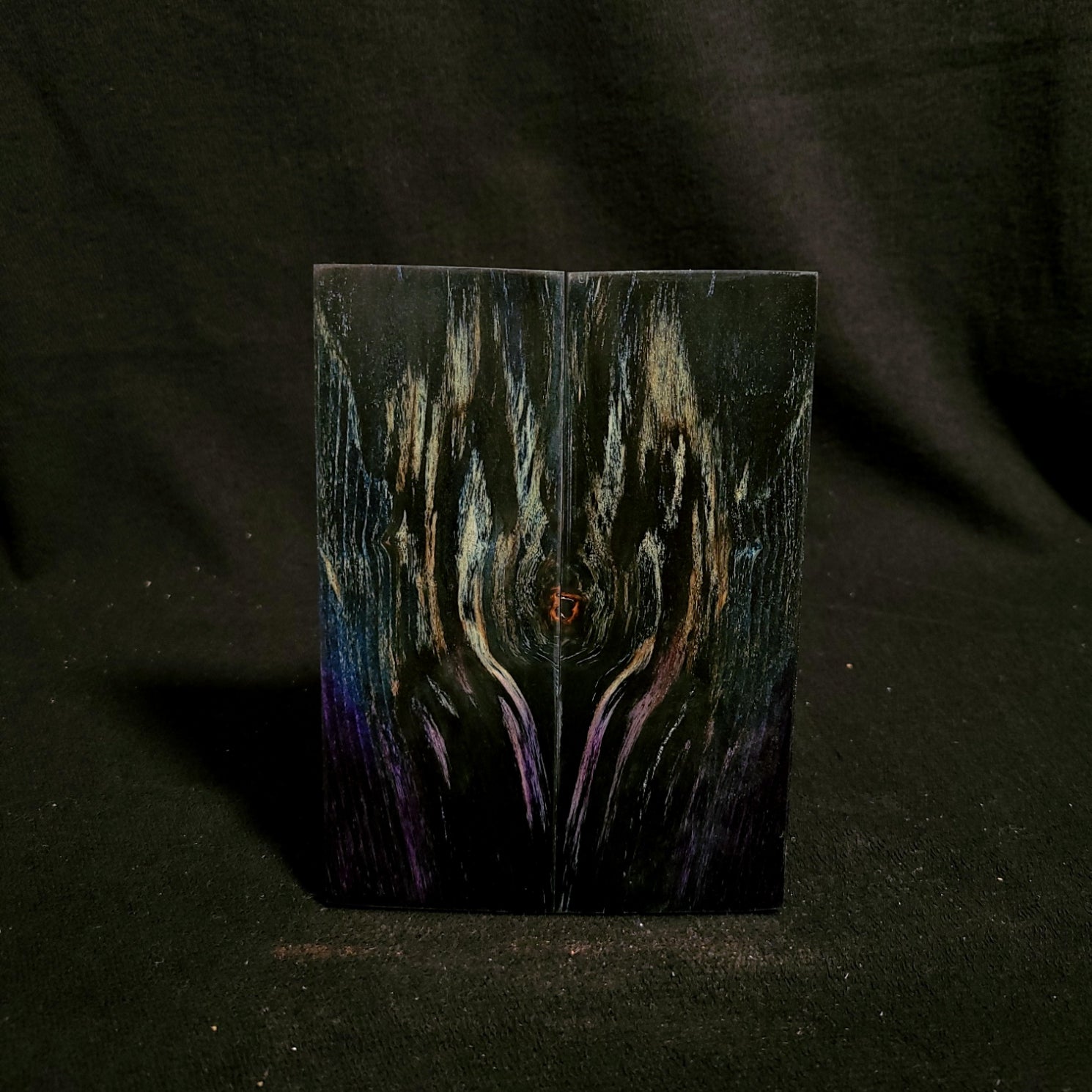 #859 - Triple Dyed Spalted Alder - Blue/Purple/Black - RockSolid Scales ...